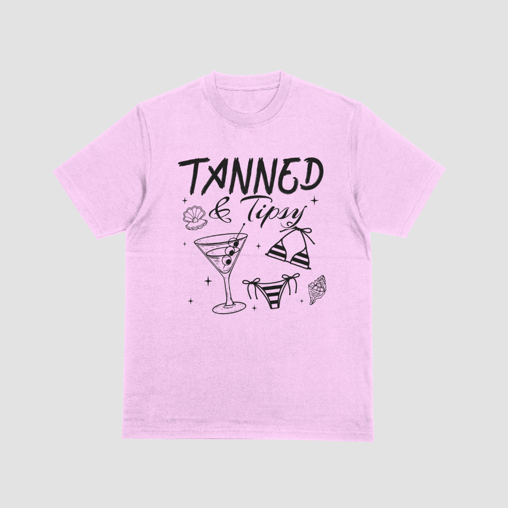 Tanned And Tipsy Pink Shirt – Chitoco